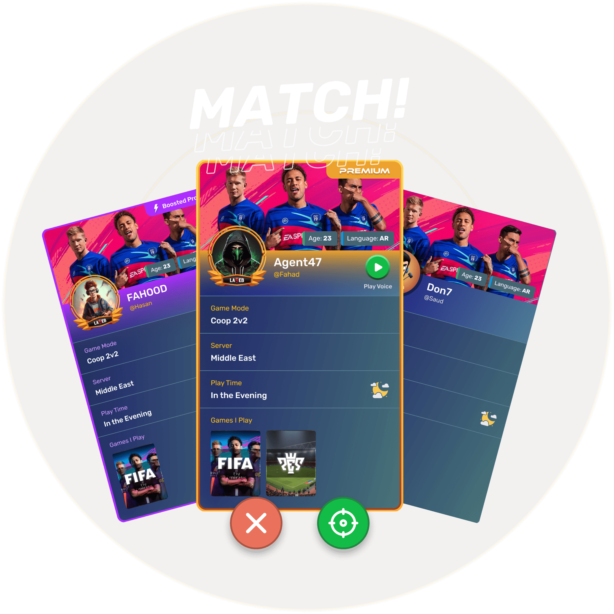 Build Your Gamer Profile and Find Gamer Friends on La3eb App